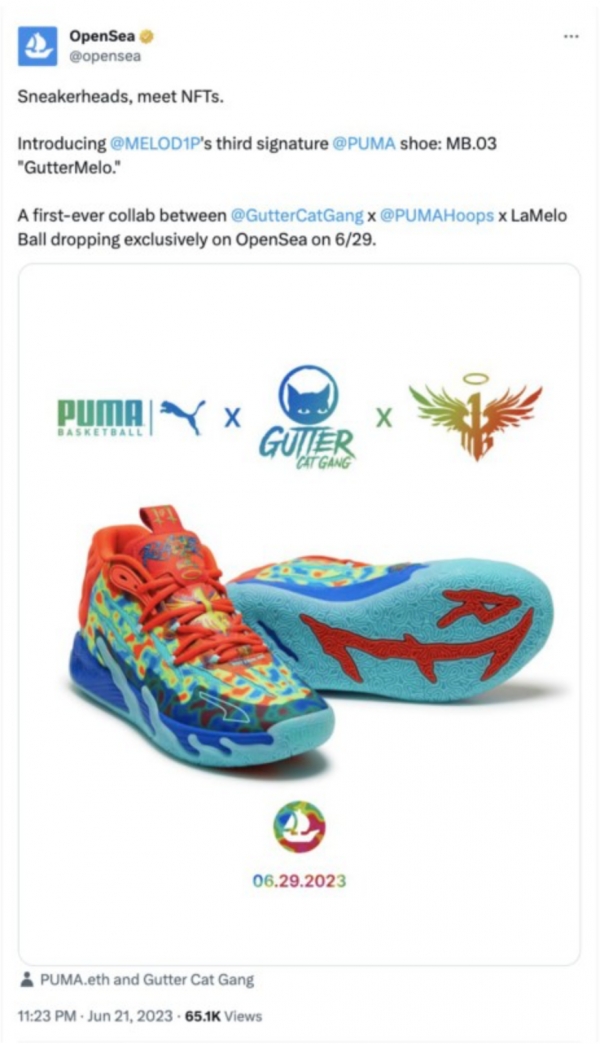 NFT Kolaborasi Puma, Gutter Cat Gang, dan LaMelo Ball Siap Diluncurkan ...
