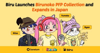 Biru Launches Birunoko PFP Collection and Expands in Japan with Soneium ...